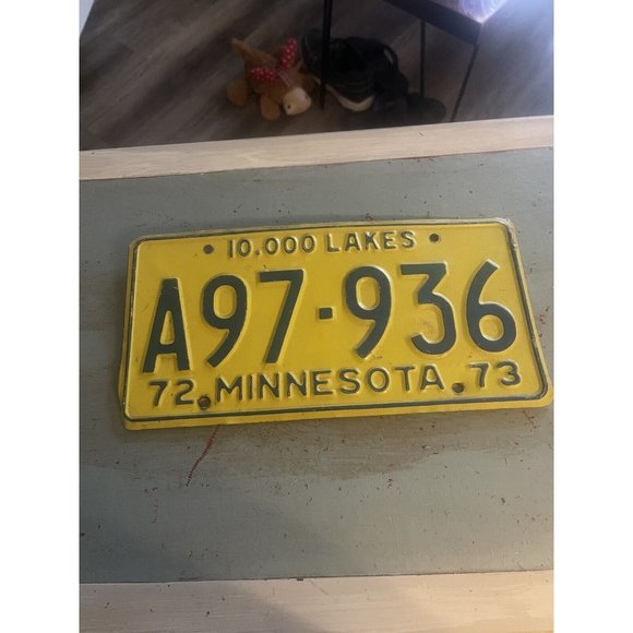 Other | Minnesota License Plate 1972 1973 Mn A97936 Single 72 73 | Poshmark